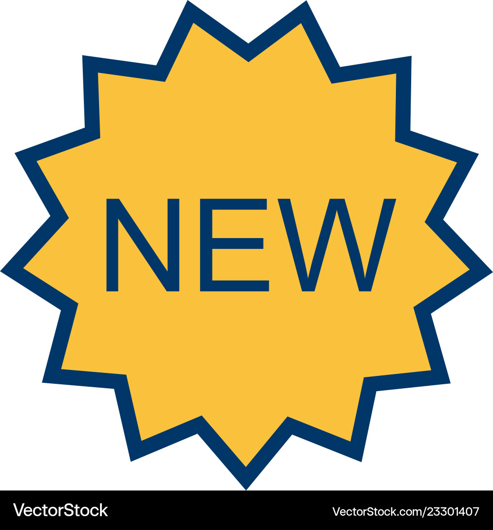 Neues Icon Lizenzfreies Vektorbild - VectorStock