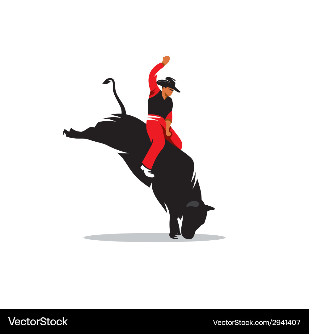 Rodeo cowboy sign Royalty Free Vector Image - VectorStock