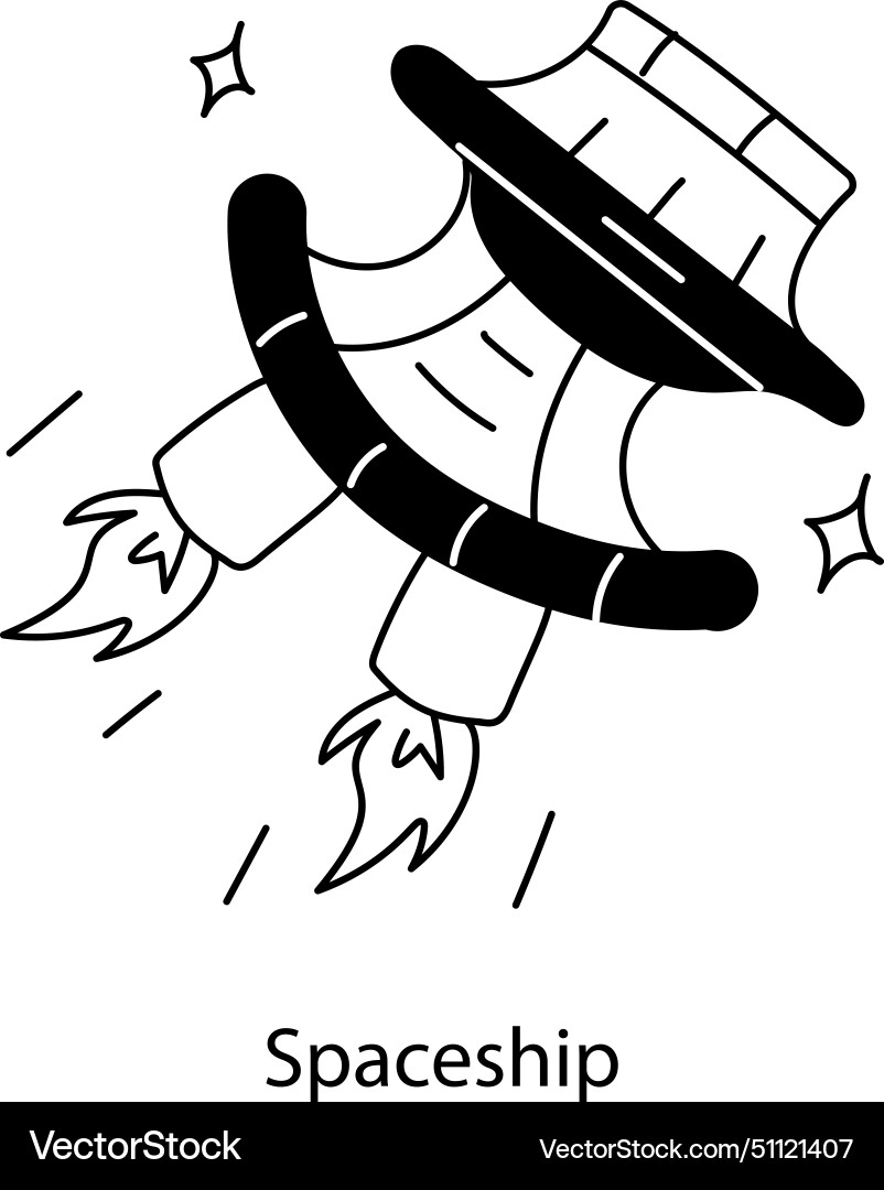 Spaceship Royalty Free Vector Image - VectorStock