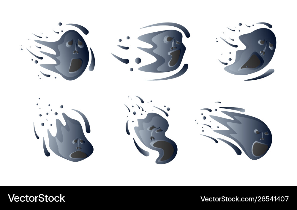 Spooky blurred ghost Royalty Free Vector Image