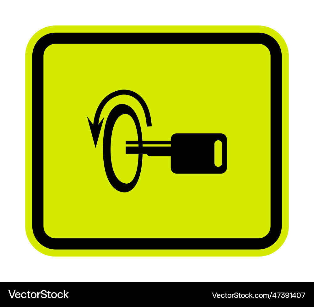 Switch off engine symbol sign isolate on white Vector Image