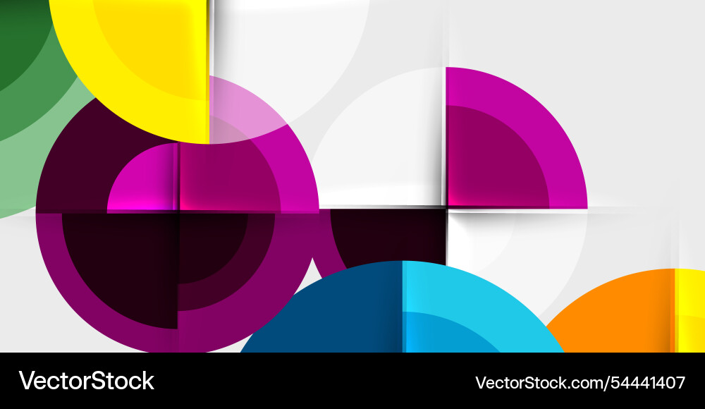 Techno circles and semi Royalty Free Vector Image