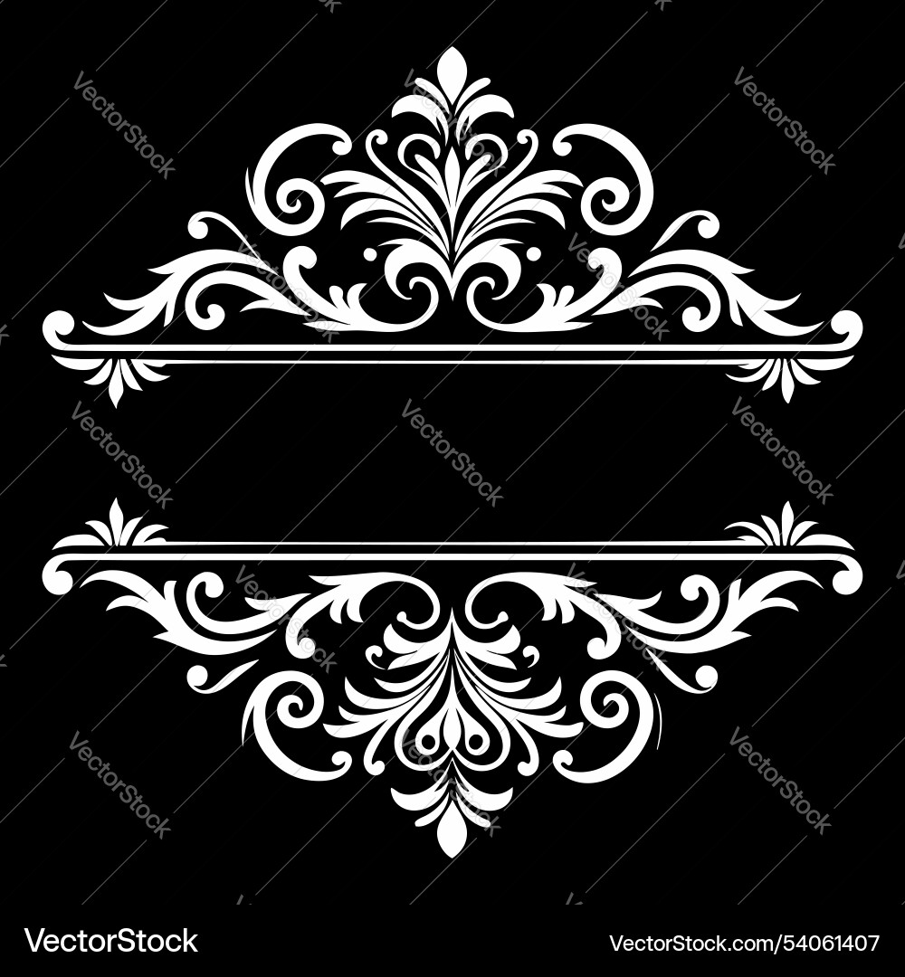 Vintage elements with ornate motifs Royalty Free Vector