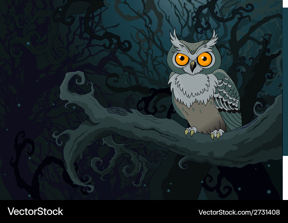 Night owl Royalty Free Vector Image - VectorStock