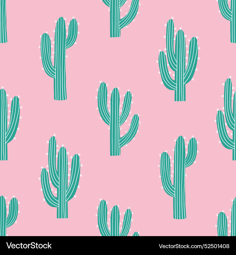Seamless pattern with western desert Royalty Free Vector