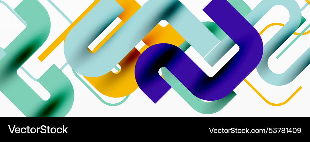 Abstract background curvy lines minimal geometric Vector Image