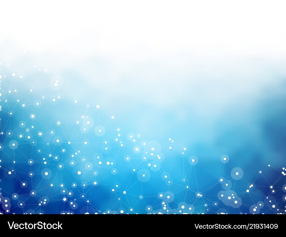 Blue connection network background Royalty Free Vector Image