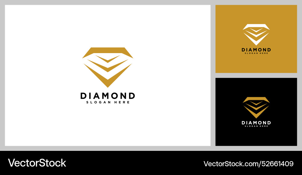 Diamond abstract design template Royalty Free Vector Image