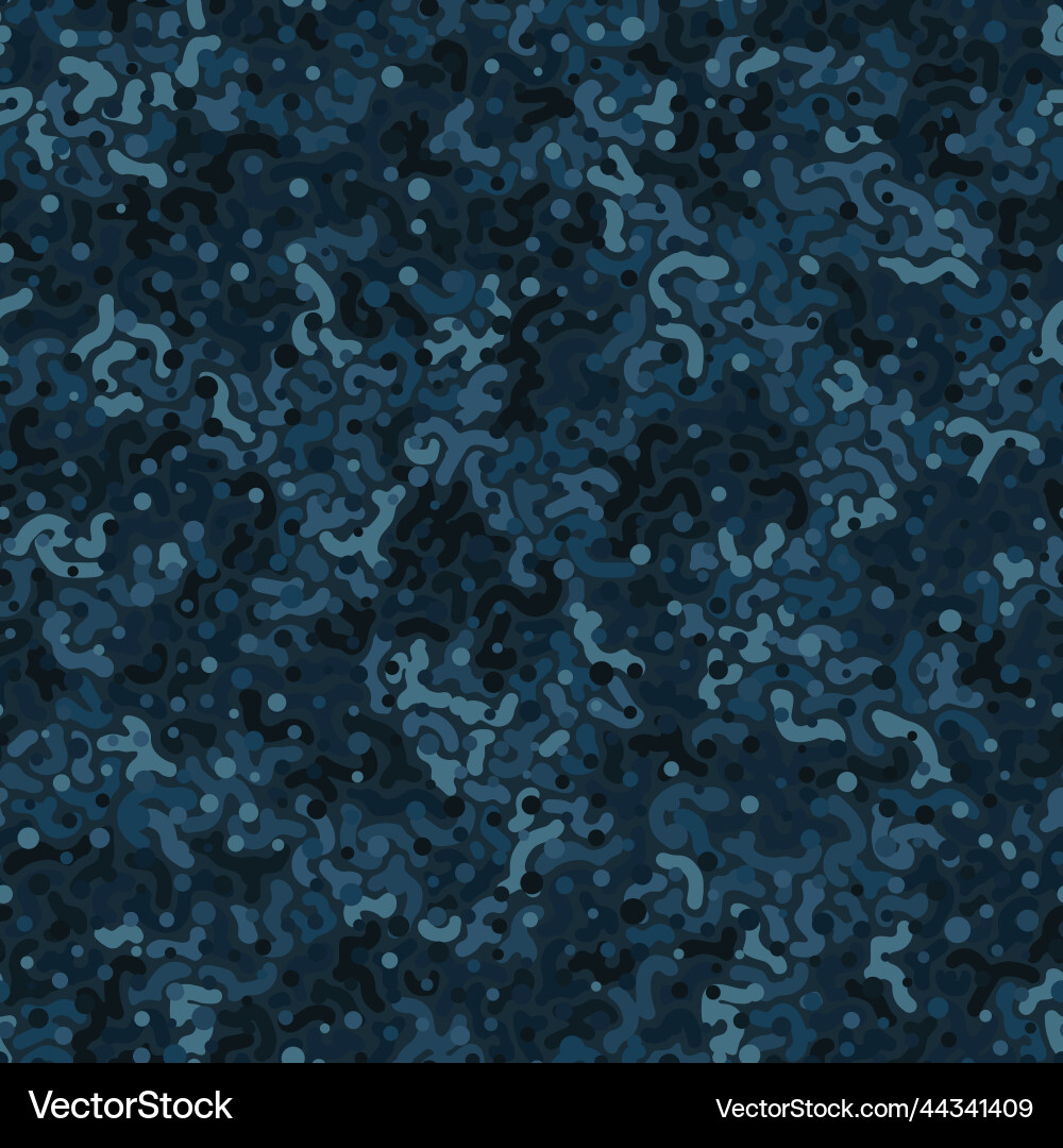 Hand drawn denim blue purifier fish skin Vector Image