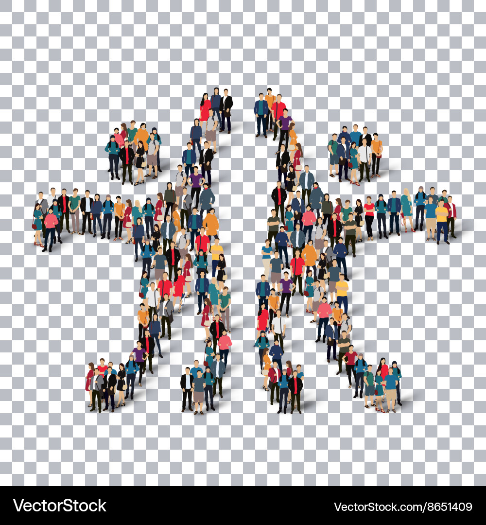 Man symbol people 3d transparency Royalty Free Vector Image