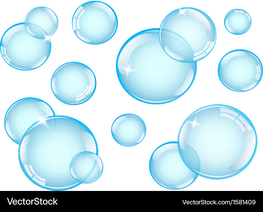 Shiny bubbles Royalty Free Vector Image - VectorStock