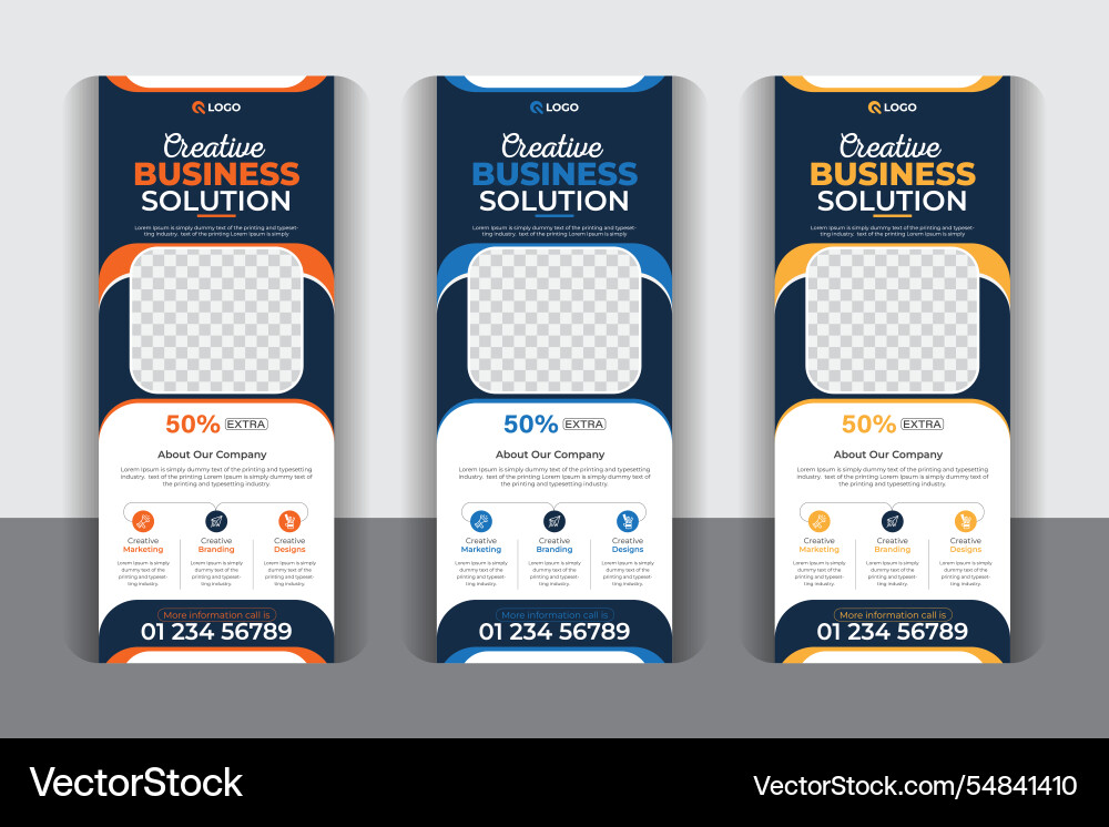 Modern display banner design creative x-banner Vector Image