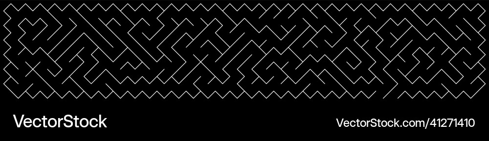 Monochrome Maze Pattern Royalty Free Vector Image