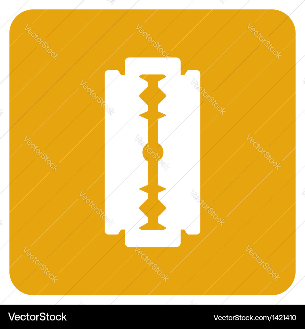 Objects collection razor blade Royalty Free Vector Image