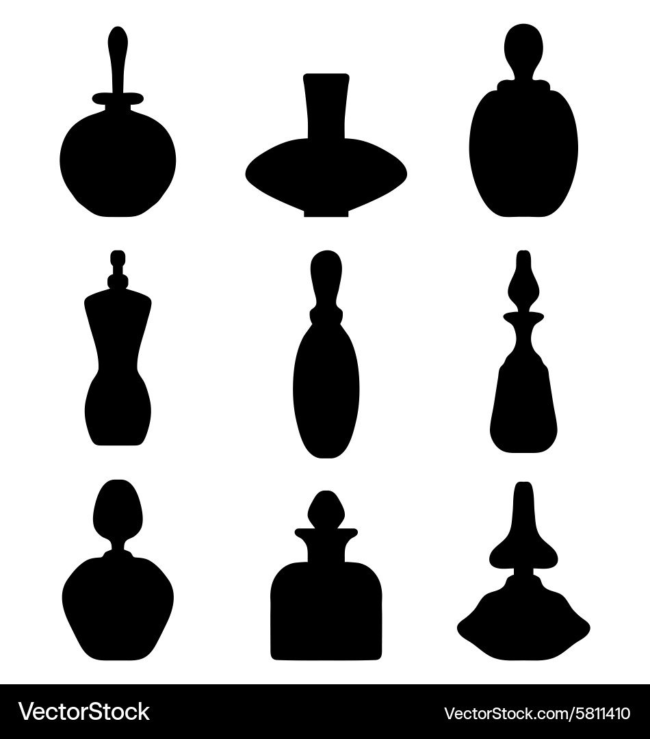 Perfume bottles Royalty Free Vector Image - VectorStock