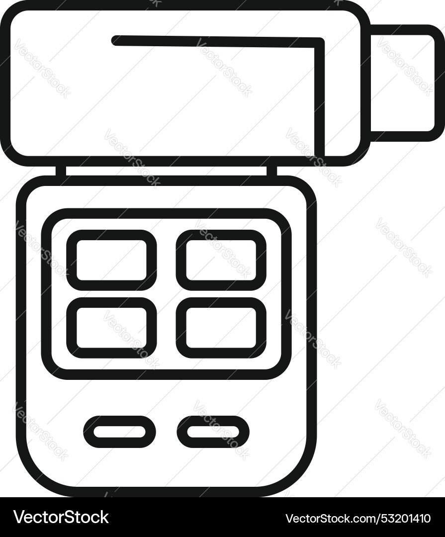 Professional thermal camera capturing temperature Vector Image