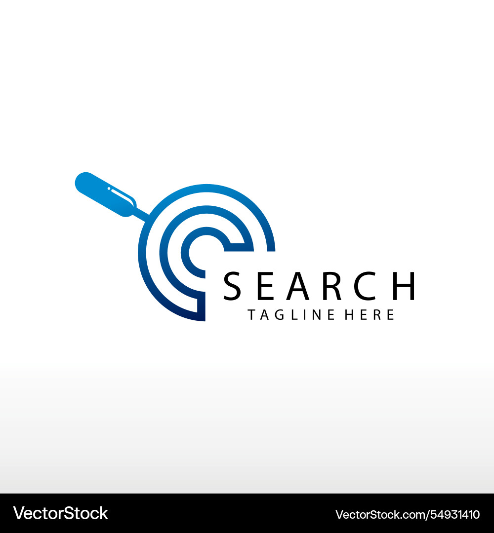 Search logo design template Royalty Free Vector Image