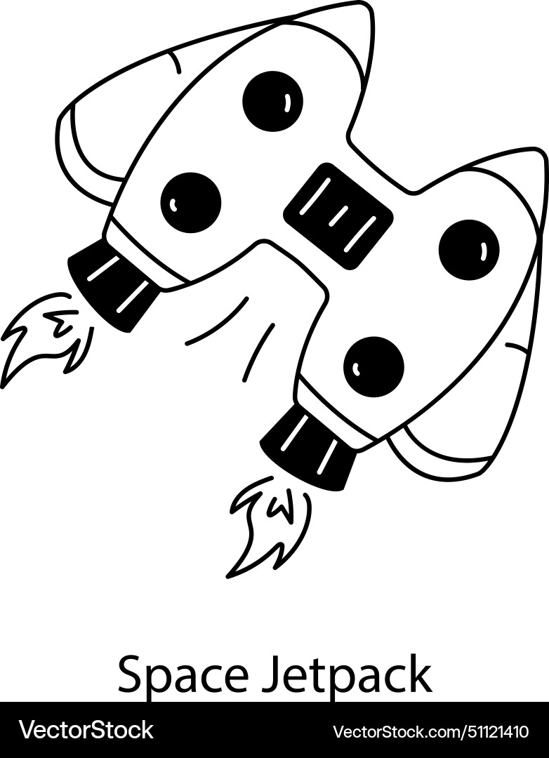 Space jetpack Royalty Free Vector Image - VectorStock