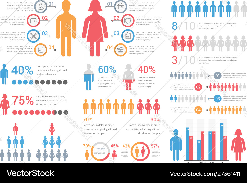 Infographic Percent People Vector Images (over 1,400)