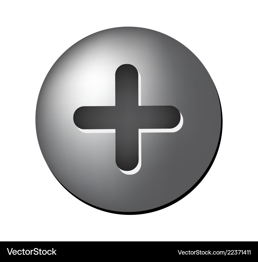 Screw head symbol icon design Royalty Free Vector Image