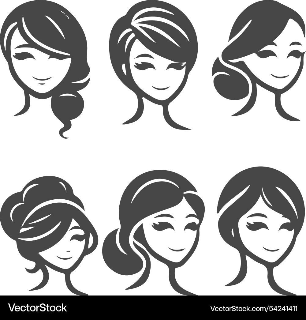 Women beauty face Royalty Free Vector Image - VectorStock