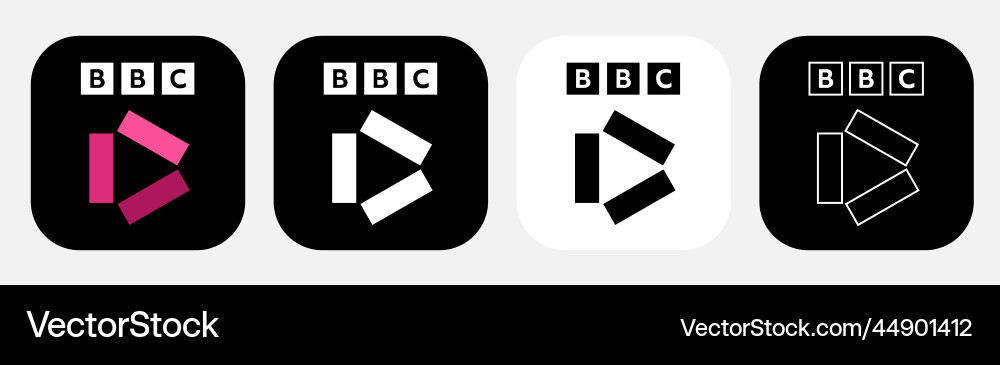 App icon bbc iplayer Royalty Free Vector Image