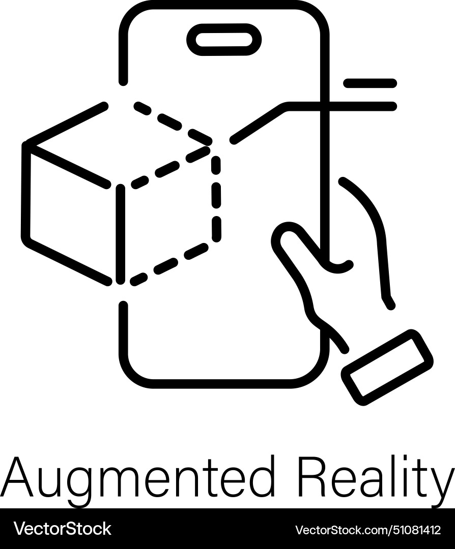 Augmented reality Royalty Free Vector Image - VectorStock