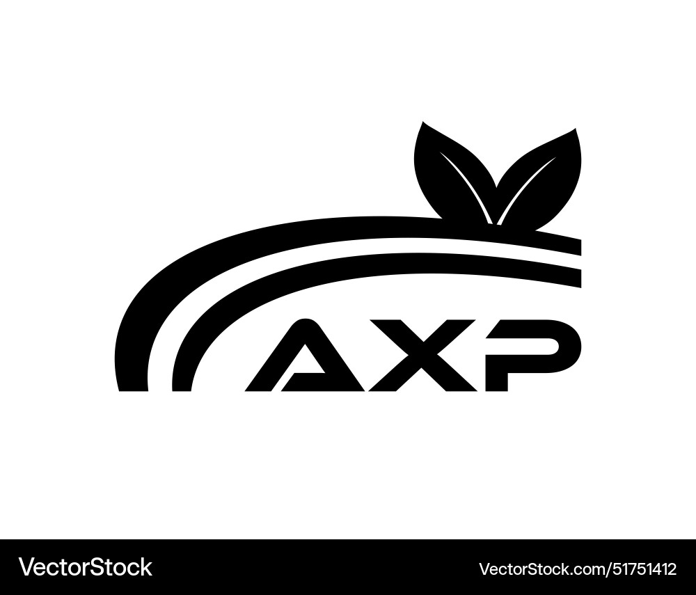 Axp letter logo design simple and modern Vector Image