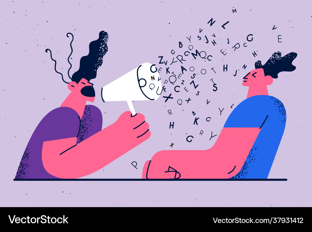 Conflict & Communication Breakdown Royalty Free Vector