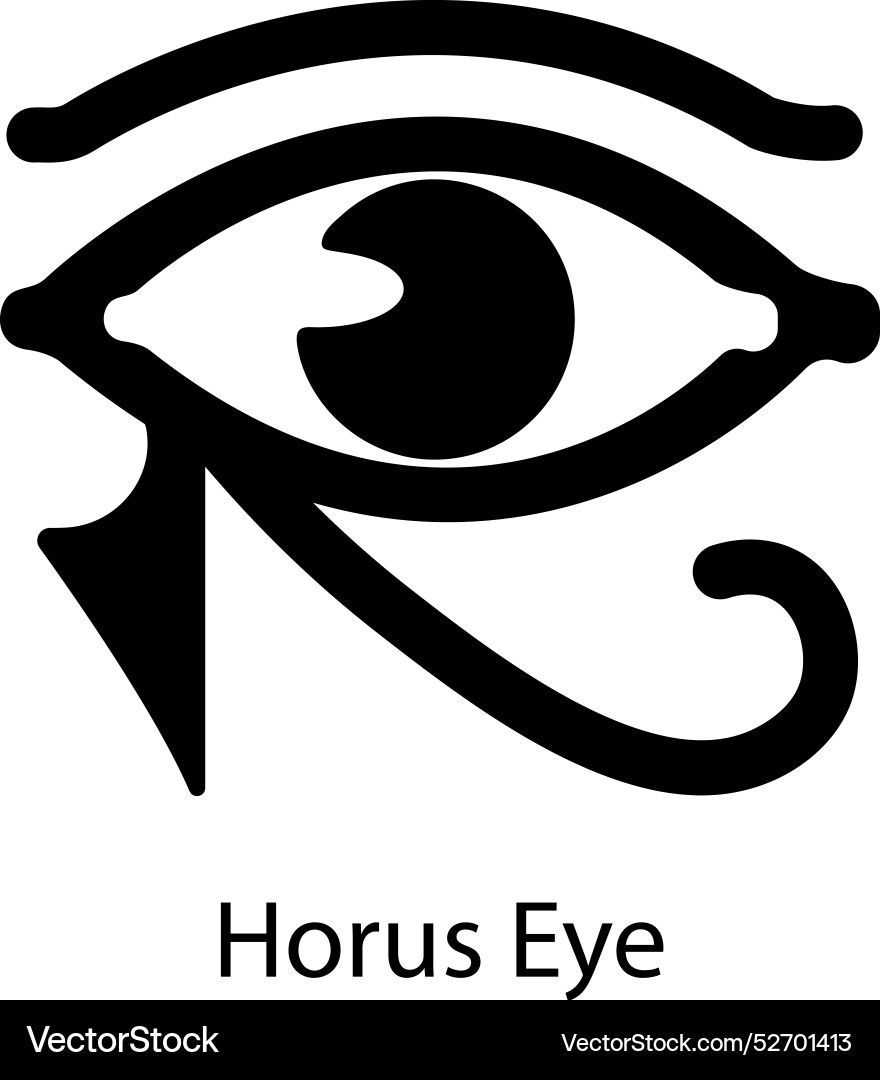 Horus eye Royalty Free Vector Image - VectorStock
