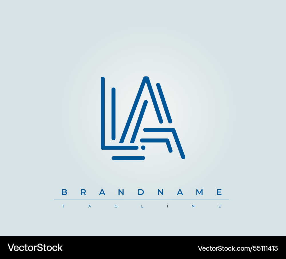 La technology letter logo template Royalty Free Vector Image