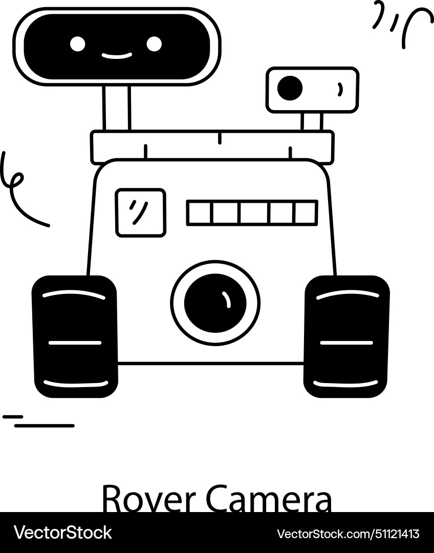 Rover camera Royalty Free Vector Image - VectorStock