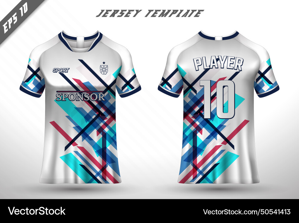 Sportswear Pattern Template Royalty Free Vector Image