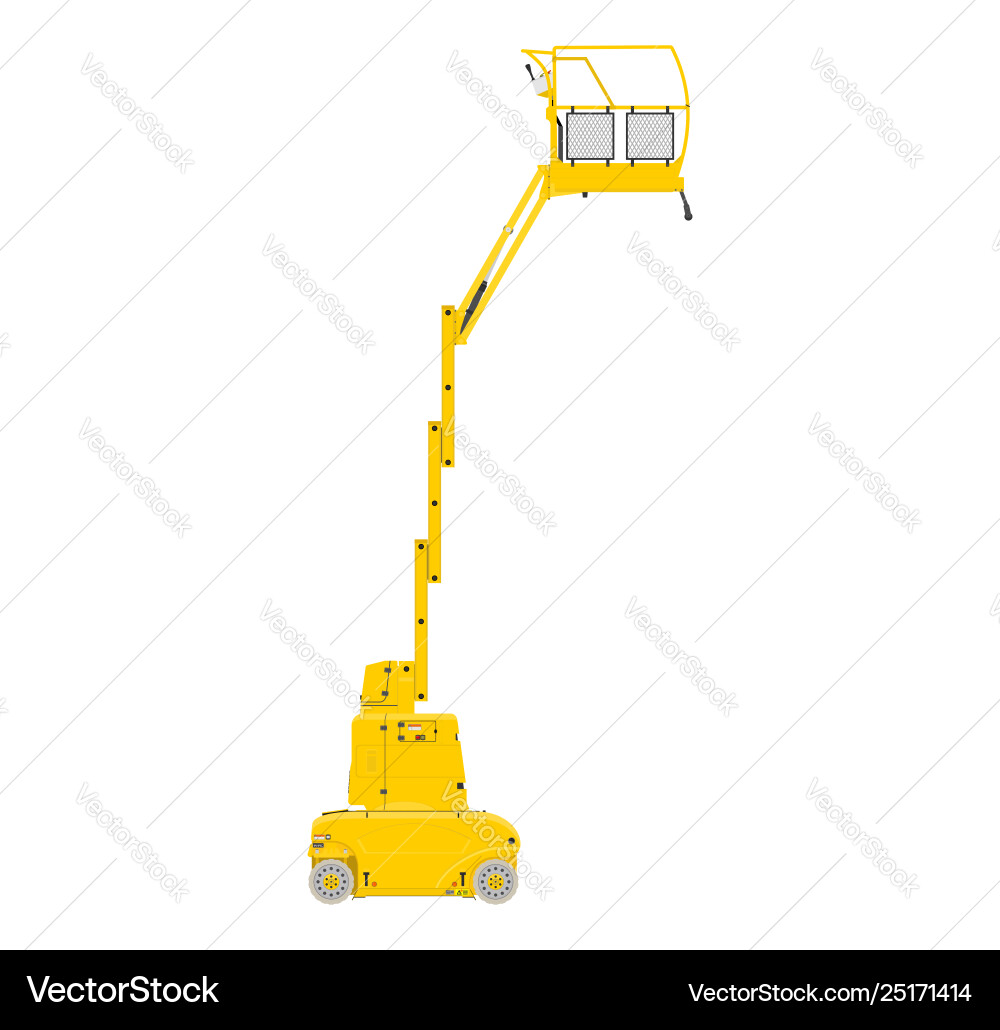 Vertical mast lift Royalty Free Vector Image - VectorStock
