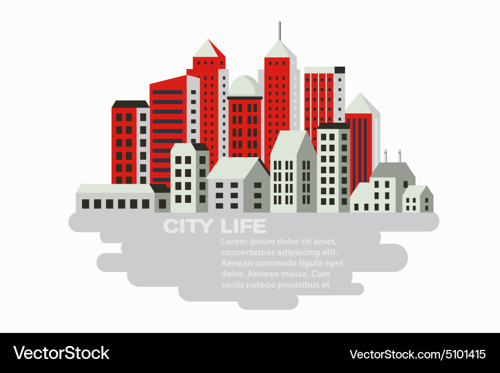 City building Royalty Free Vector Image - VectorStock