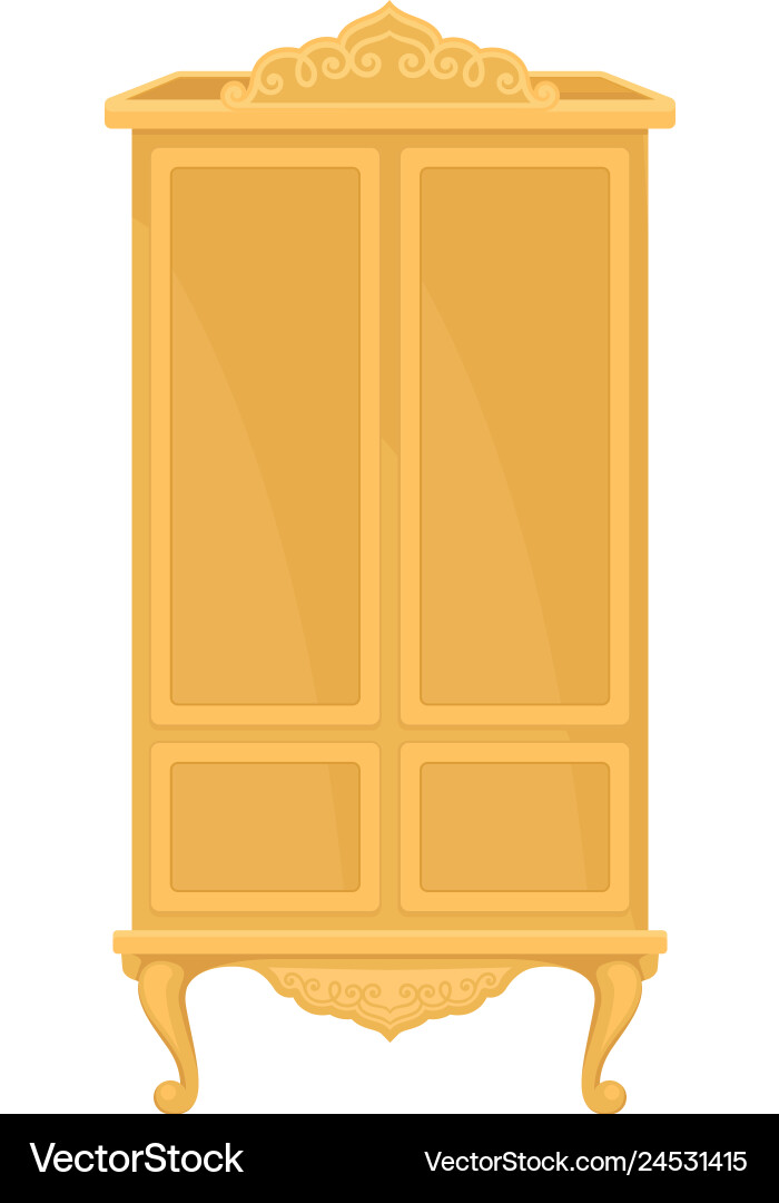 Elegant Golden Wardrobe Royalty Free Vector Image