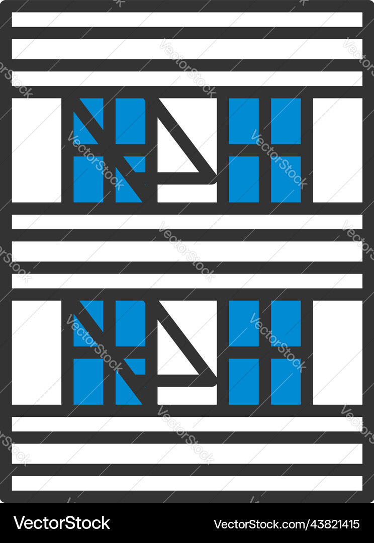 Emergency fire ladder icon Royalty Free Vector Image