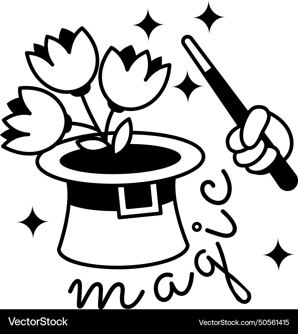 Flower magic Royalty Free Vector Image - VectorStock