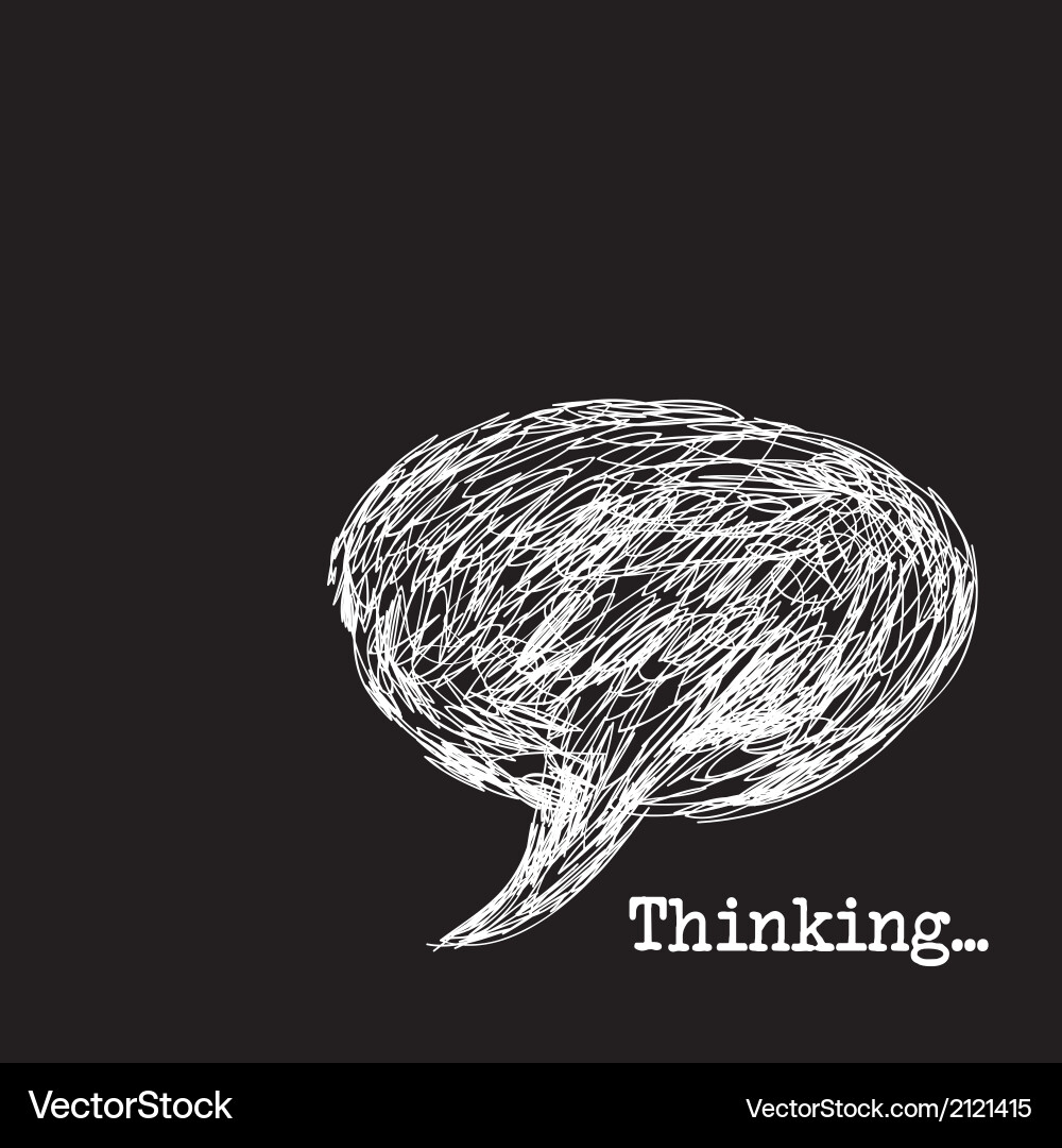 Isolated Thought Bubble Royalty Free Vector Image