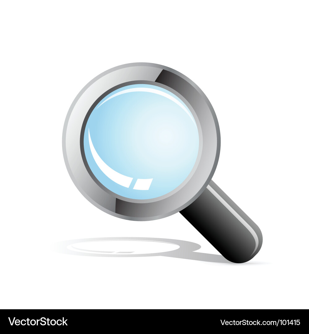 Magnifying glass Royalty Free Vector Image - VectorStock