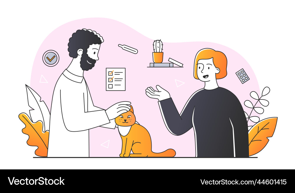 Pet veterinary clinic Royalty Free Vector Image