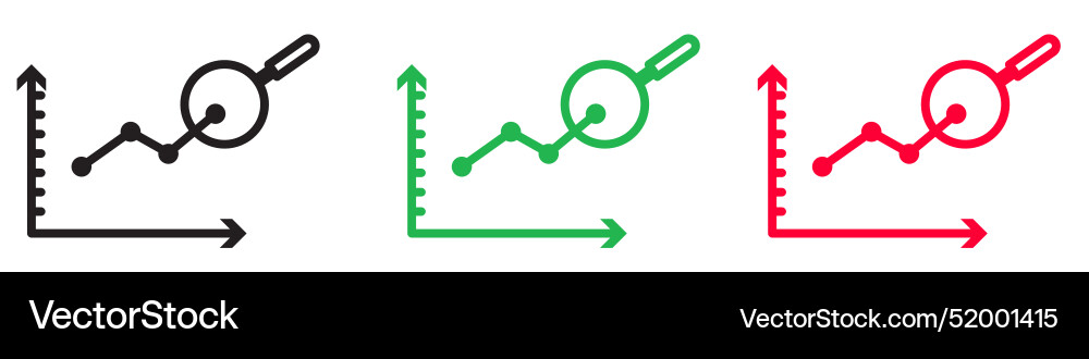 Prediction icon line art Royalty Free Vector Image