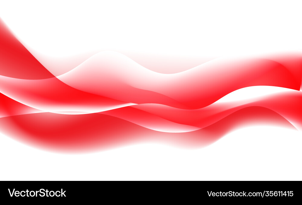 Red Wave Abstract Background Royalty Free Vector Image