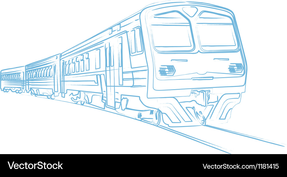 Steam Train Royalty Free Vector Image - VectorStock