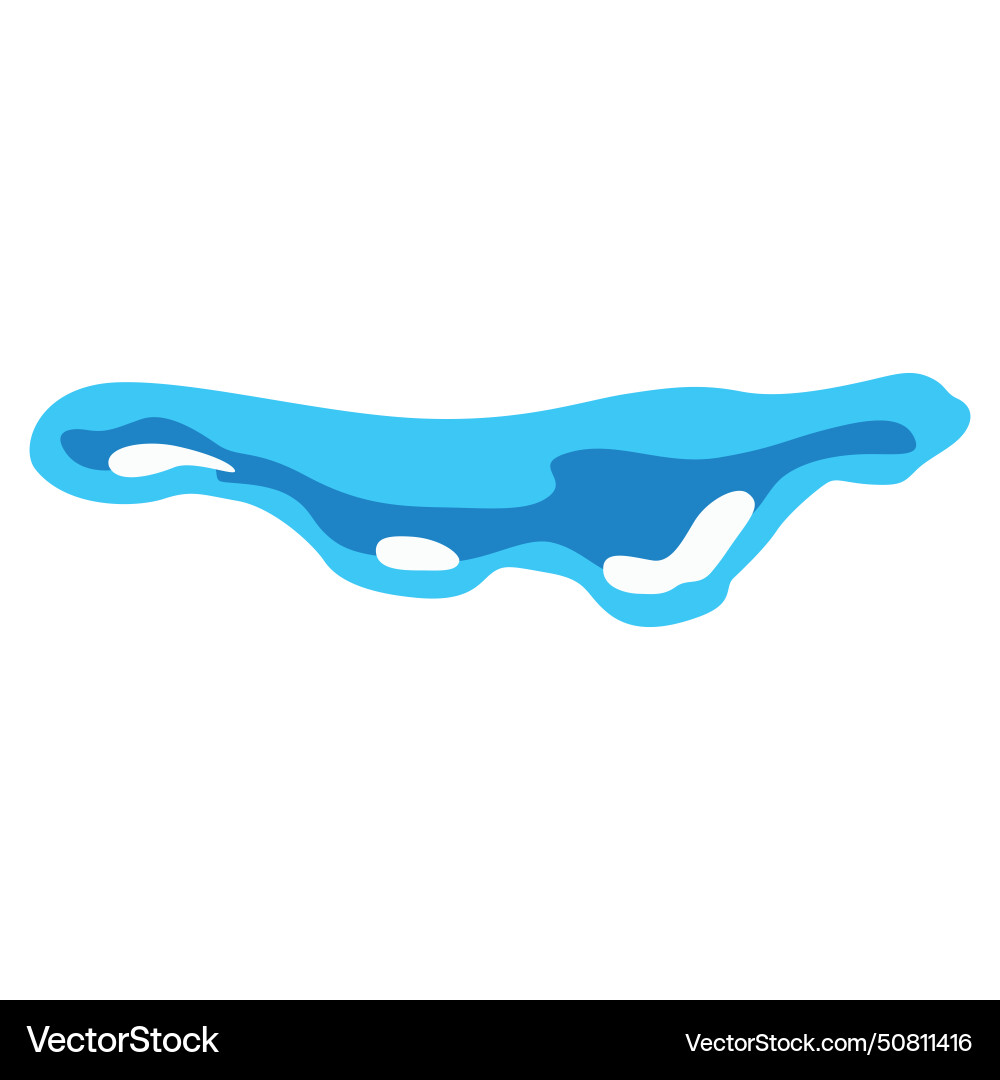 A sprite sheet water trap splash for game Vector Image