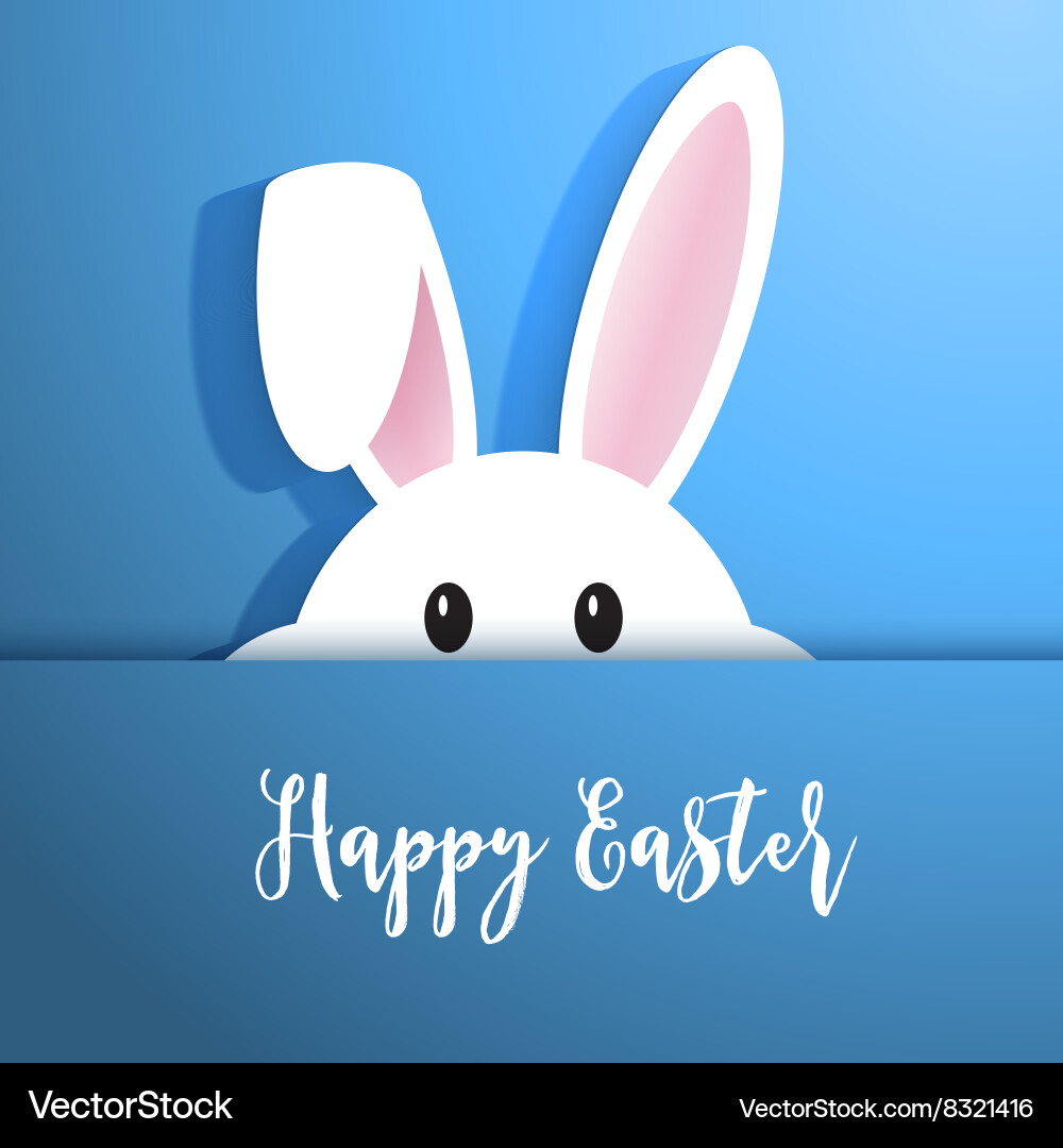 Easter bunny background Royalty Free Vector Image