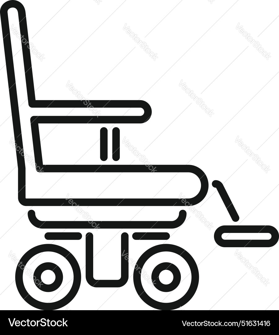 Electric wheelchair icon representing mobility Vector Image