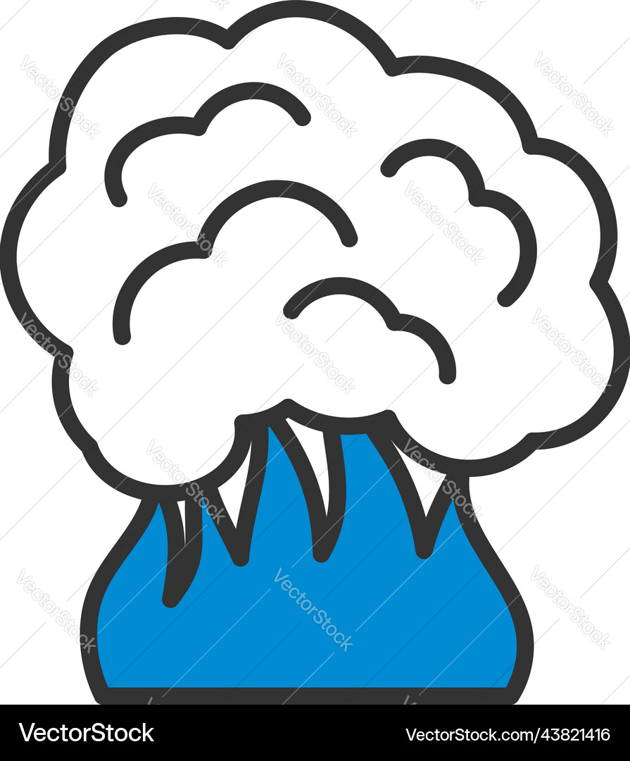 Fire and smoke icon Royalty Free Vector Image - VectorStock