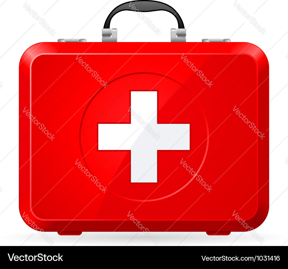 First aid kit Royalty Free Vector Image - VectorStock