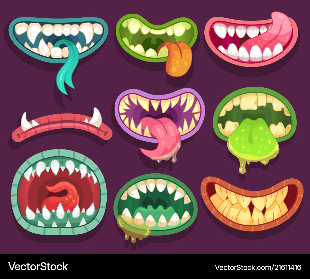 Monster Teeth Drawing